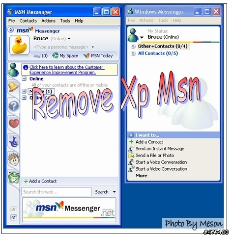 移除Windows XP內建舊版 MSN Windows Messenger 4.7 - Mobile01