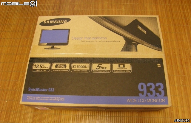 Samsung 晶漾 933SN 19型寬螢幕 簡易開箱 - Mobile01