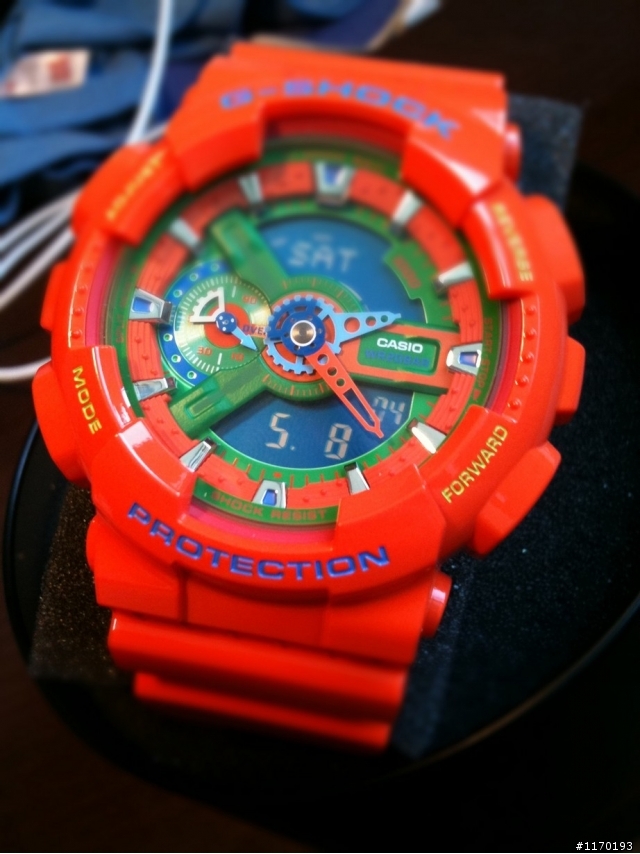 人生中第一隻G-SHOCK!!G-SHOCK GA-110A-4JF開箱~~ - Mobile01