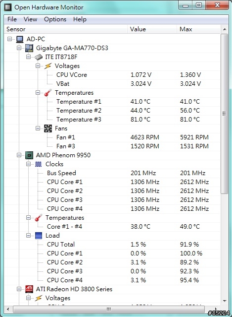 TMPIN 3 這80幾度算正常嗎? - Mobile01