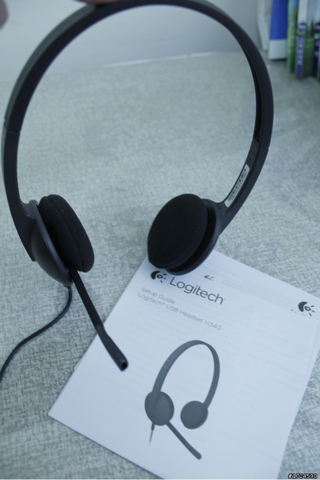 羅技logitech USB耳機麥克風 H340 簡單開箱 - Mobile01