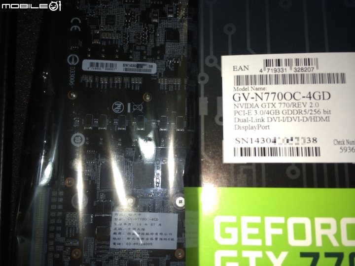 技嘉 GV-N770 OC 4GD (rev. 2.0) 遲來幾天的不專業開箱 - Mobile01