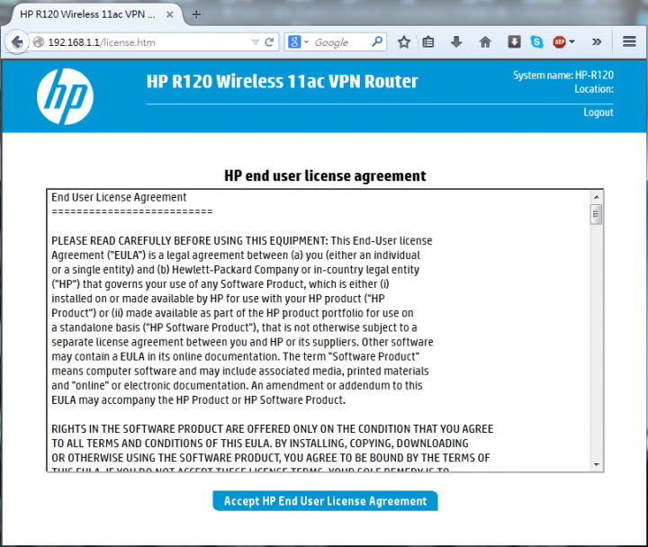 HP SOHO及小企業 R100 系列 R120 Wireless VPN Router 不專業開箱文 Part 1 - Mobile01