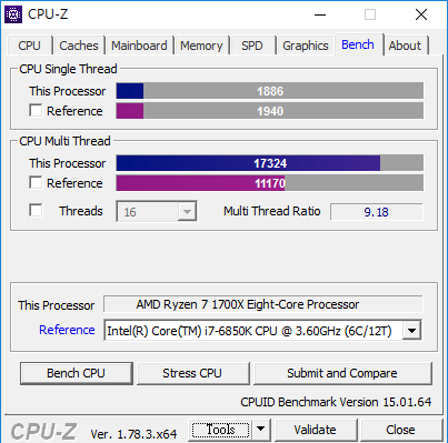 [開箱] AMD Ryzen 1700X以及與Core i7 6850K之效能比較(已貼出) - Mobile01