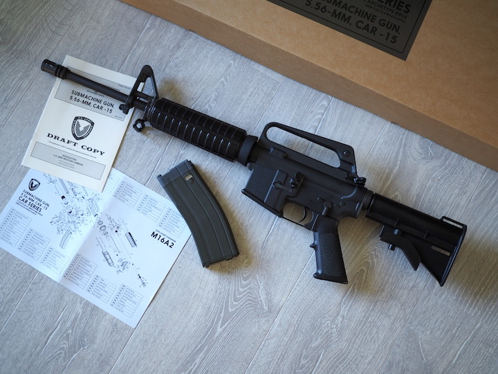 CAR Colt M723 氣動空氣軟槍開箱 - Mobile01