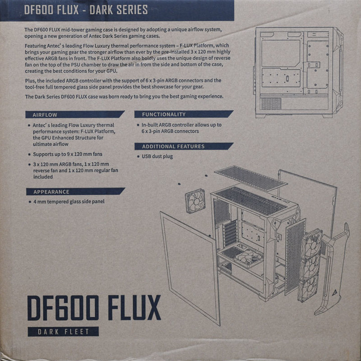 Antec DARK FLEET DF600 FLUX機殼開箱 - Mobile01