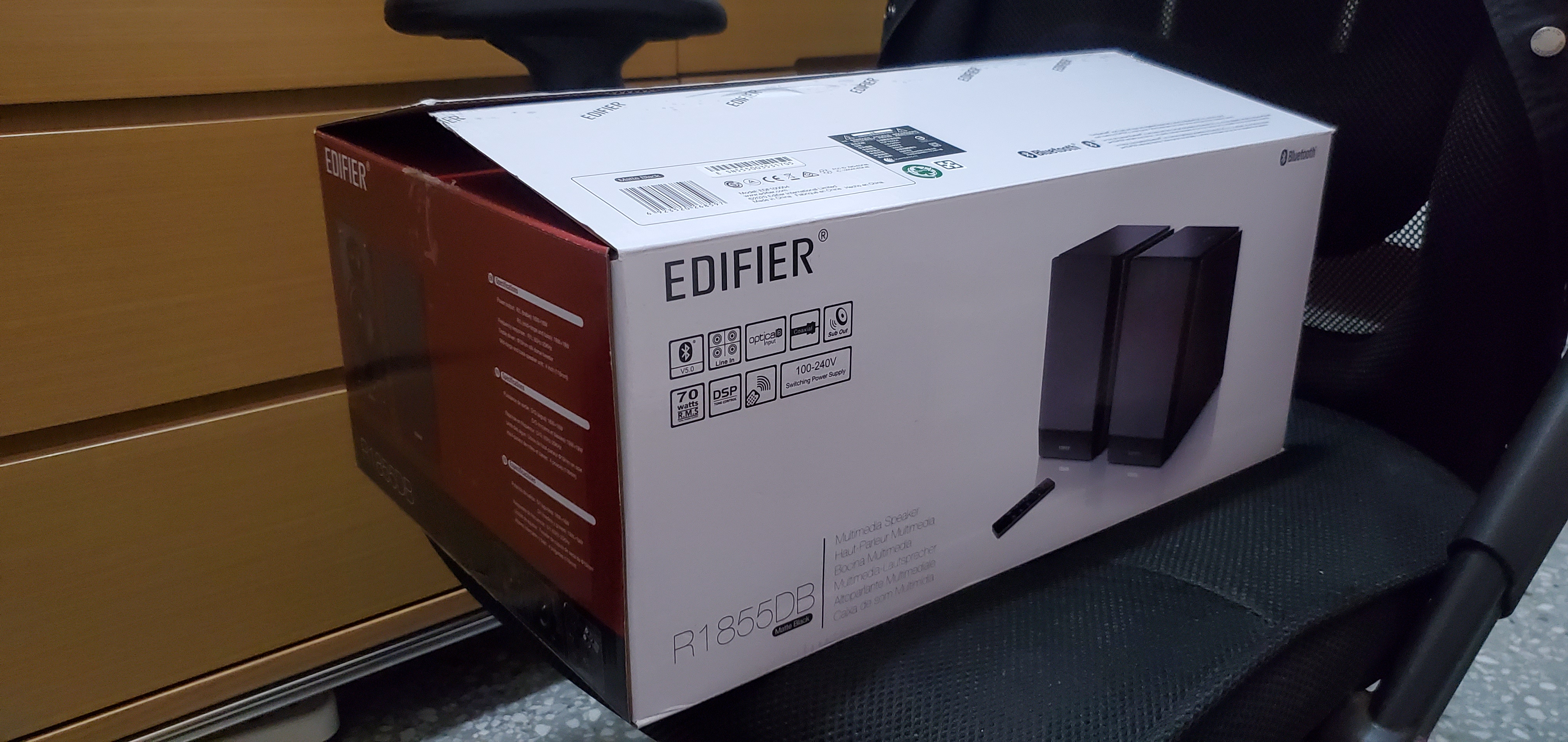 EDIFIER 1855DB 簡易開箱 ，另請教擺放的位置建議 - Mobile01