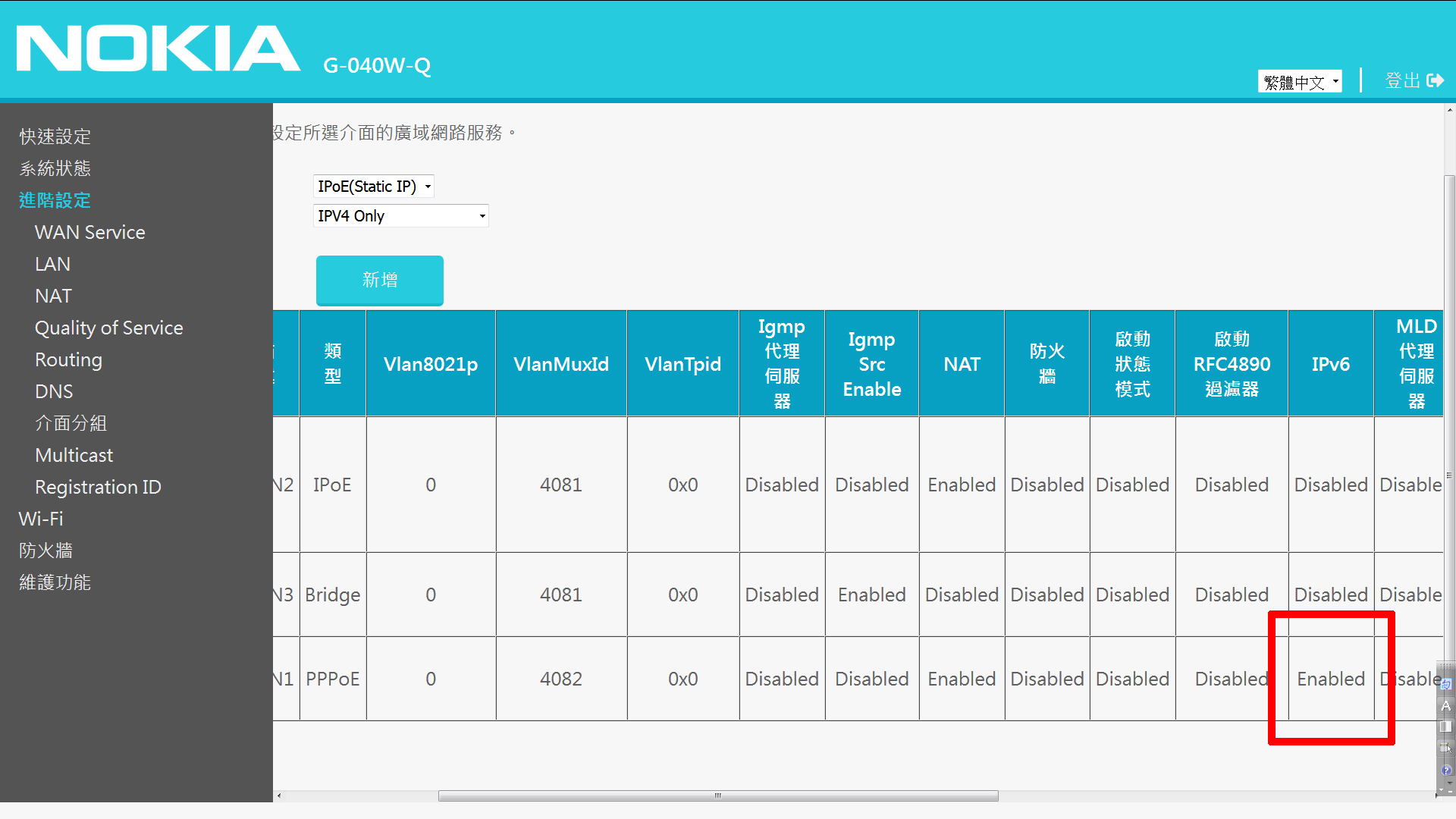 中華電信NOKIA G-040W-Q 數據機的問題??? (第16頁) - Mobile01