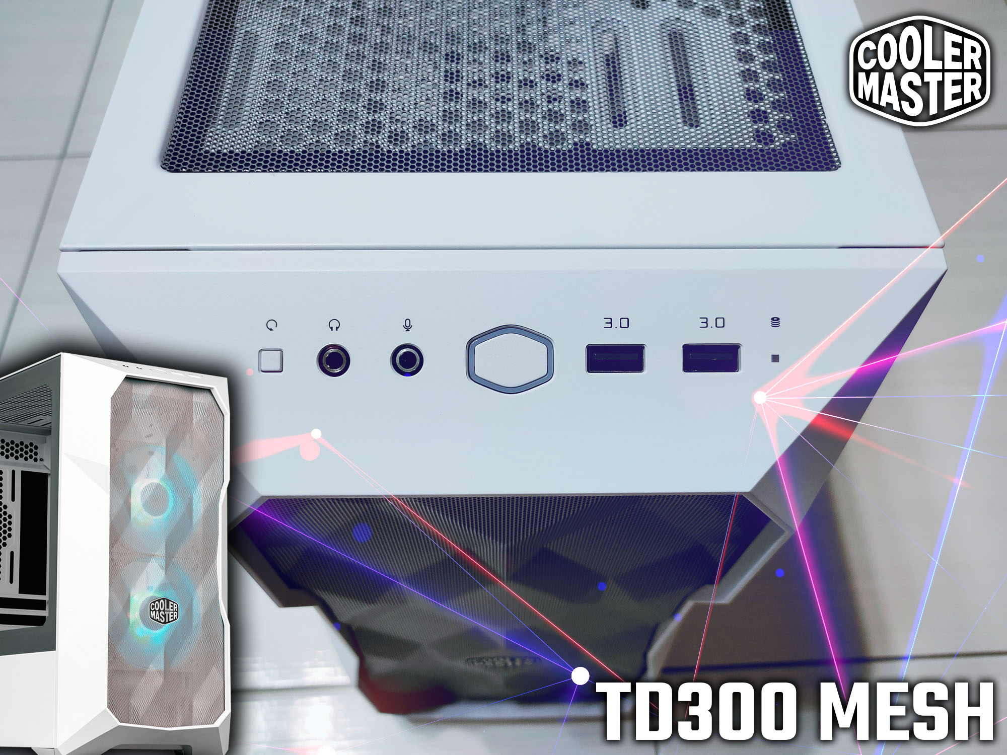 Cooler Master TD300 Mesh 酷碼 M-ATX小中塔 炫砲小騷包 開箱 - Mobile01