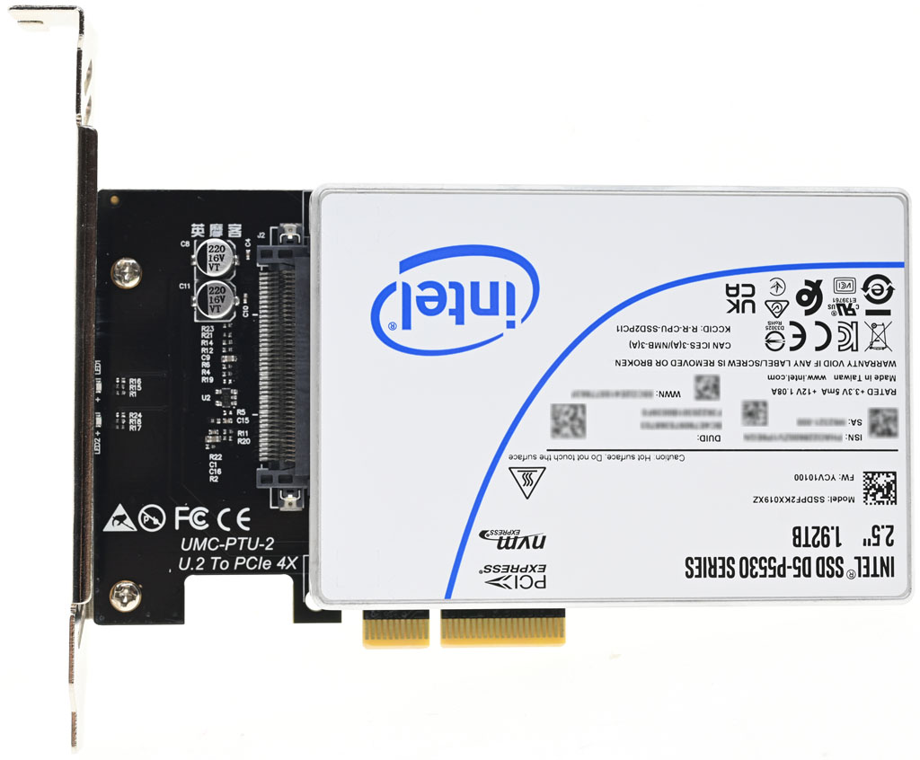 Intel D5-P5530 U.2 Gen4 NVMe 1.92TB SSD簡測 - Mobile01