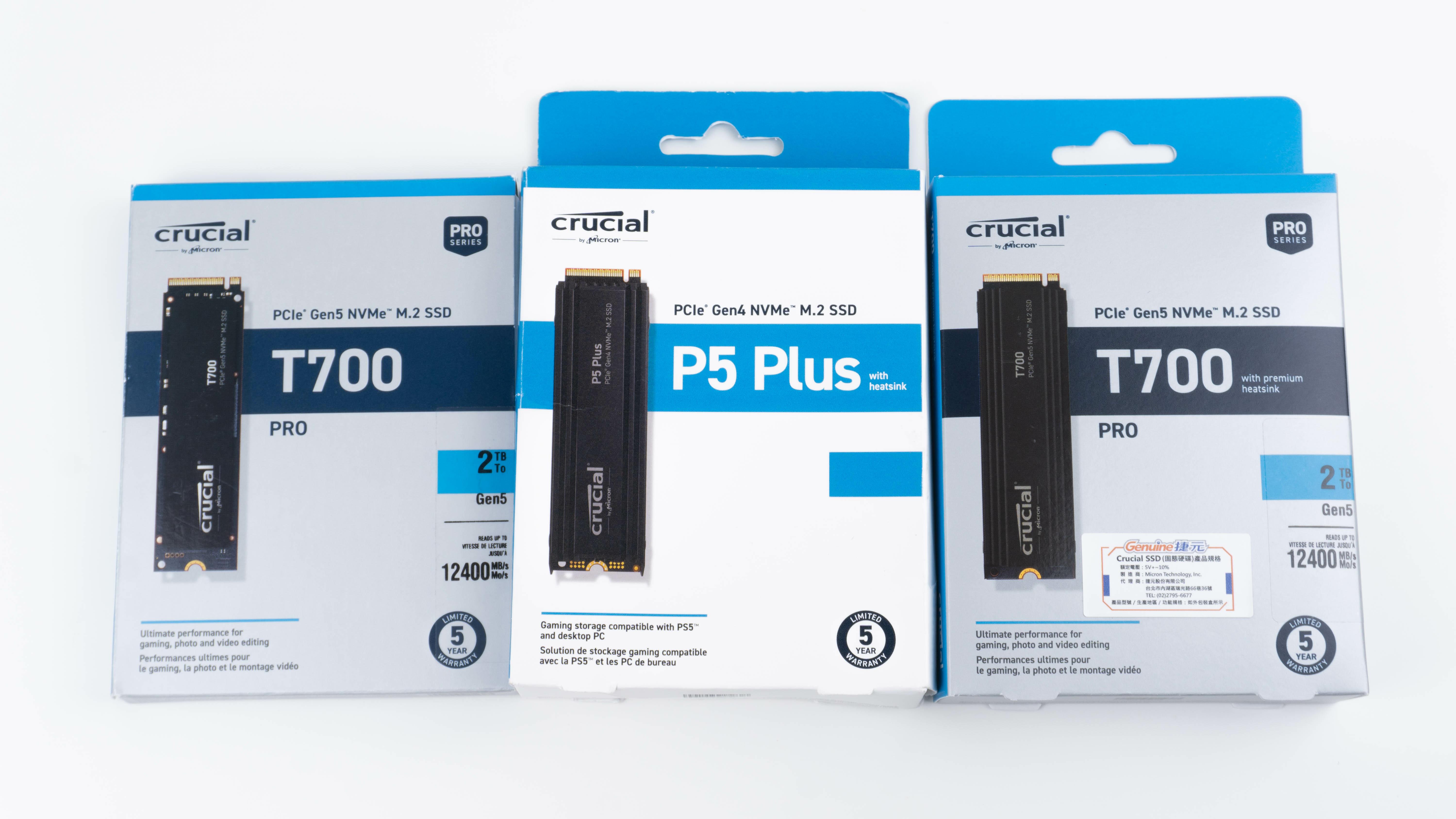 「評測」PCI-E Gen5 Gen4 SSD 速度之戰，美光 Crucial T700 Gen5 vs P5 Plus Gen4 SSD ...