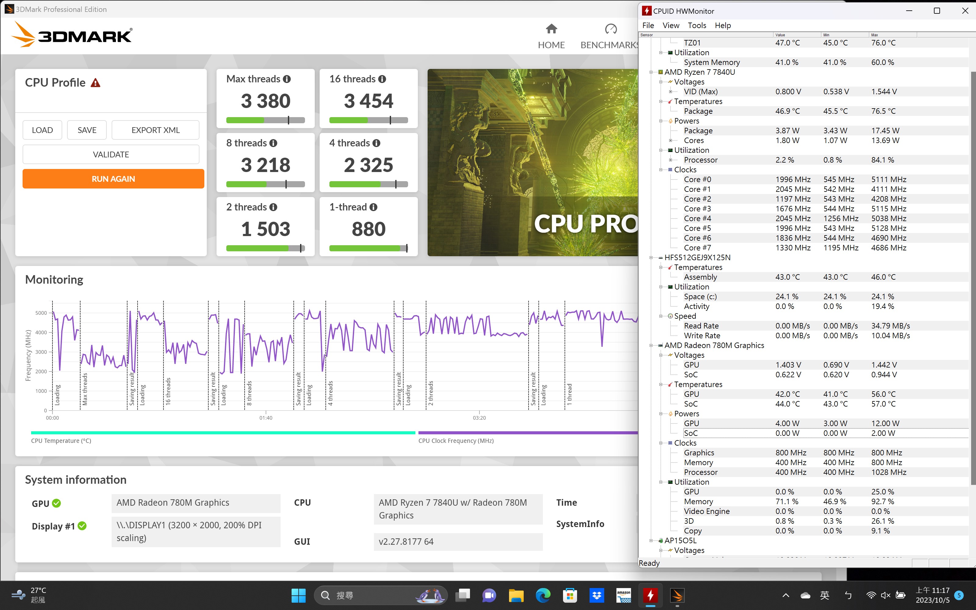 AMD Ryzen 7 7840U 處理器體驗測試 以單核高時脈搭配 AI 加速賦予輕薄筆電性能表現 - Mobile01