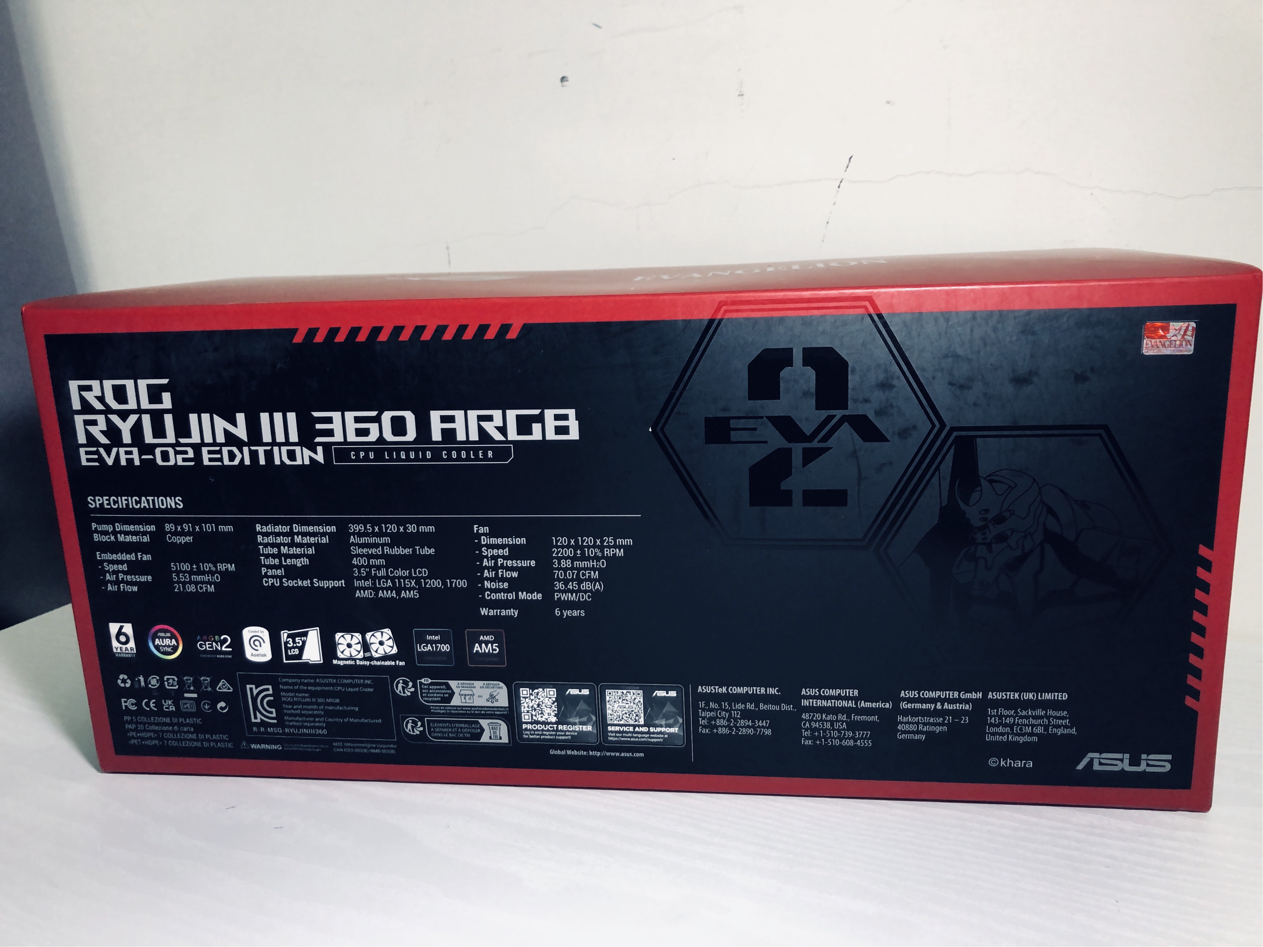 「明日香－限定聯名版水冷散熱器」ROG RYUJIN III 360 ARGB EVA-02 Edition - Mobile01