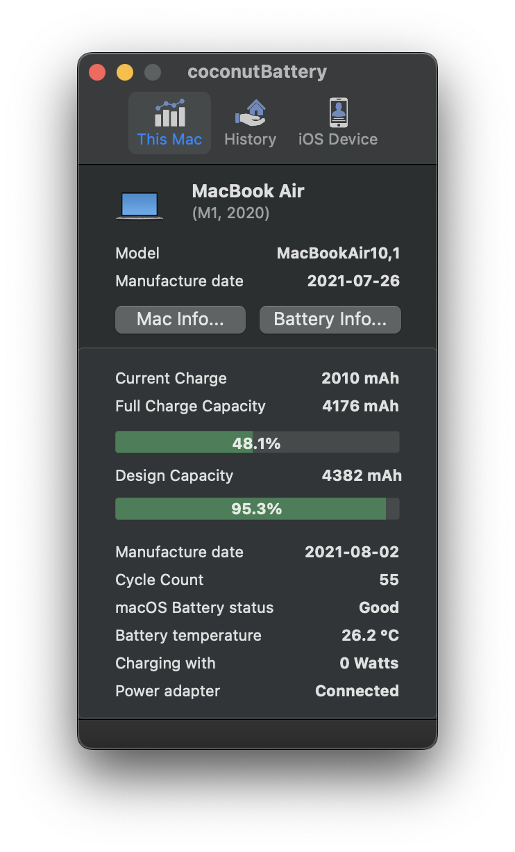 MacBook Air M1 電源管理與電池 (歷時兩年) - Mobile01