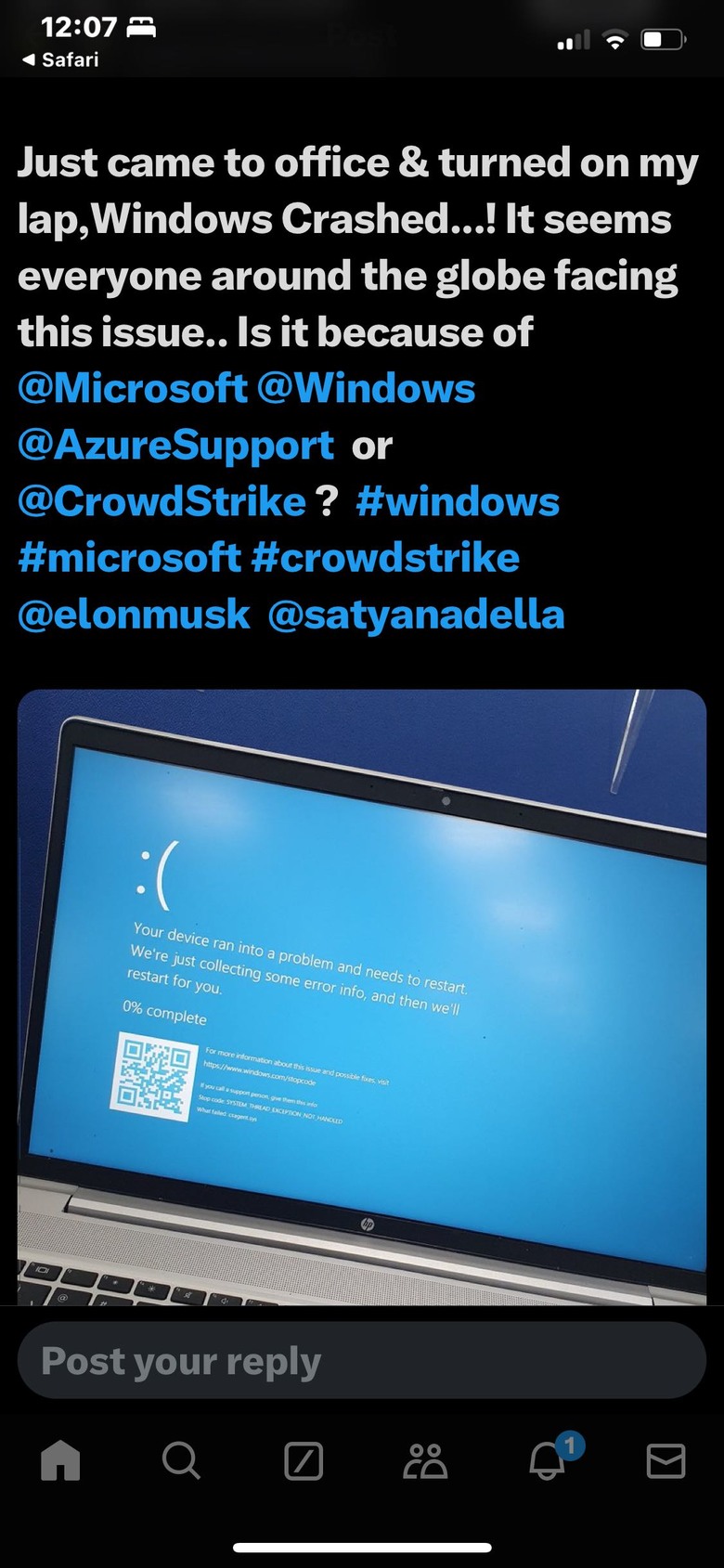 windows 11 全球大當機 - Mobile01