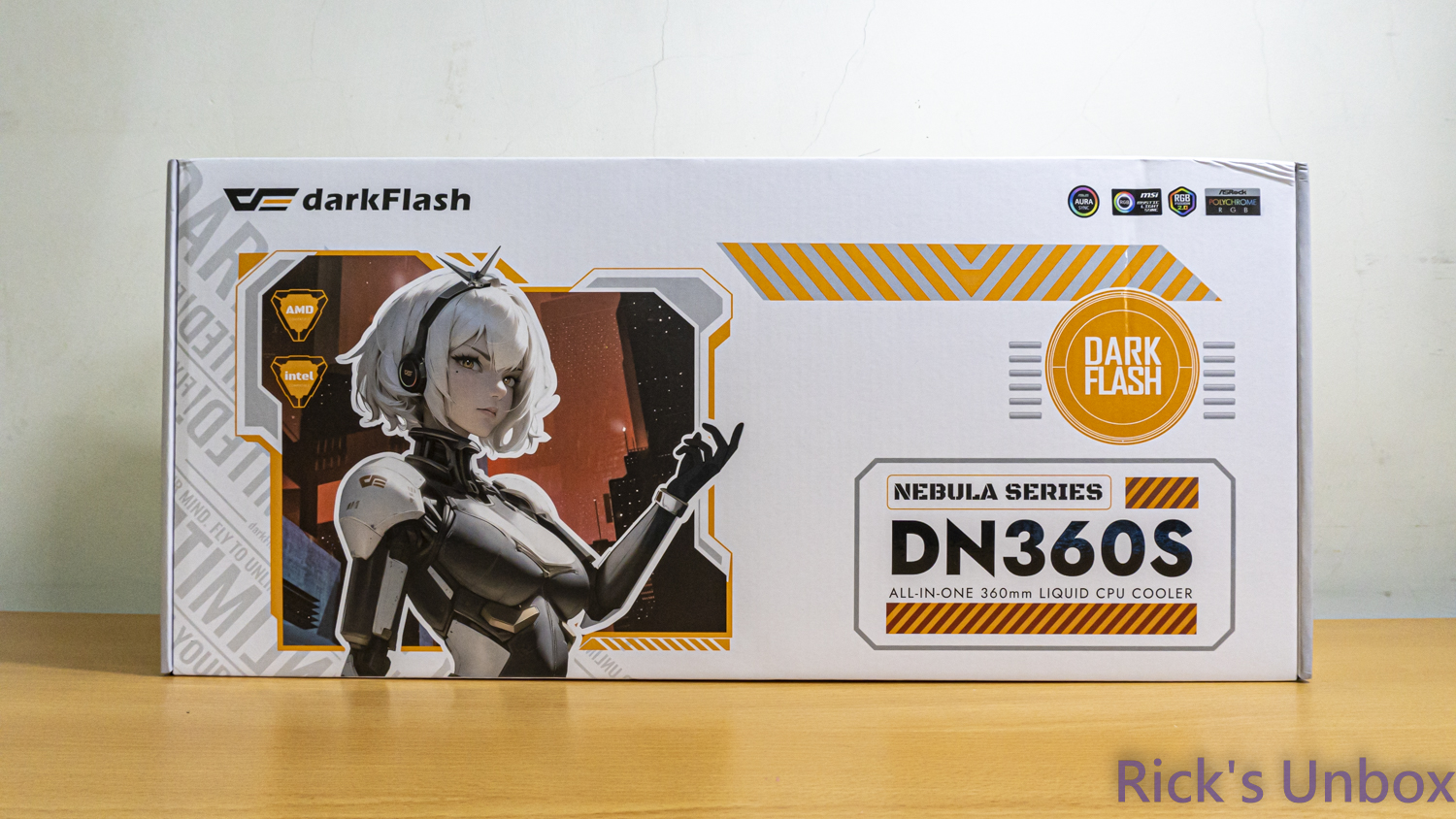 【開箱】冰炫風降溫效果的"冰旋峰"水冷 | darkFlash DN360S 冰旋峰 LCD WHITE - Mobile01